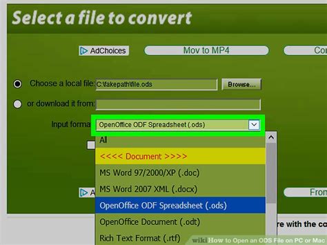 How To Open An ODS File On PC Or Mac With Pictures WikiHow