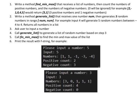 Solved 1 Write A Method Findminmax That Receives A List