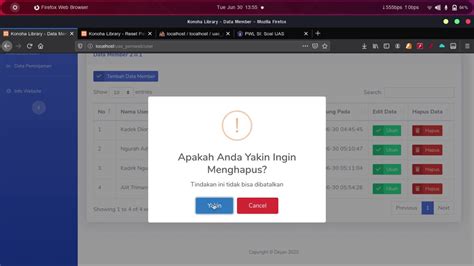 Sistem Perpustakaan Dengan Laravel Project Uas Pemrograman Web Undiksha Oleh Deyan Youtube