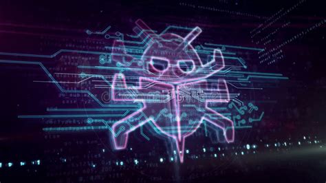 Virus Symbol Abstract Loopable Animation Stock Footage Video Of