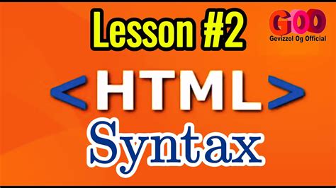 General Syntax Of Html Full Explanation Clear Example Basic Tutorial For Everyone Html