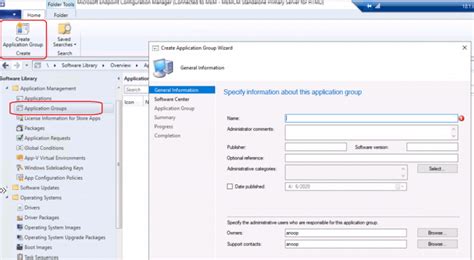 Create Application Group Using Sccm Configmgr Deploy App Group Htmd