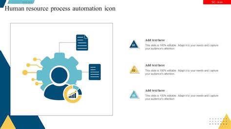 Human Resource Process Automation Icon Ppt Slide