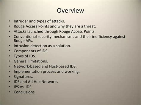 Intrusion Detection In Wlans Ppt