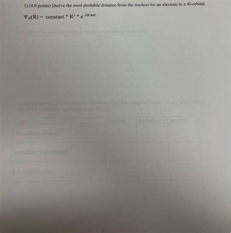 Solved 1 4 0 Points Derive The Most Probable Distance