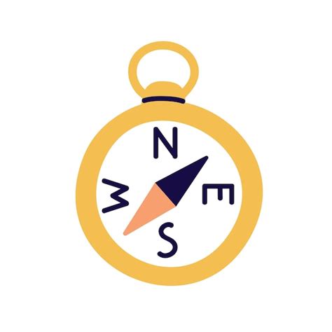 Compass Magnetic Arrow Pointing Southwest Geography Tool For