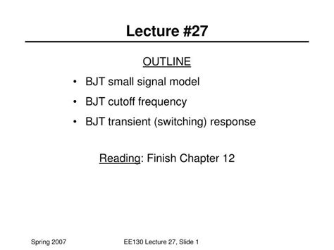 Ppt Lecture 27 Powerpoint Presentation Free Download Id 532113