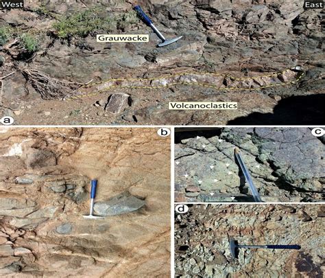A Faulted Contact Between Sg Grauwackes And Pyroclastic Rocks At The