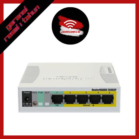 Jual Mikrotik Rb260gsp Switch Gigabit 5 Port Rb 260gsp White Jakarta Pusat Jaringanku Id