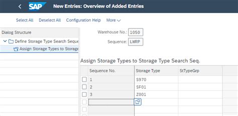 Creating Storage Type Search Sequence For Stock Re SAP Community