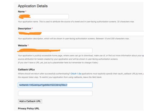 Swift Callback Url Not Approved Despite Being Provided Twitter Api