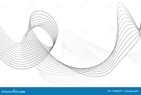 Business Background Lines Wave Abstract Flowing Stripe And Curve Stock