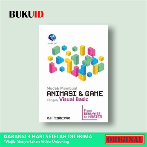 Jual Buku Mudah Membuat Animasi Dan Game Dengan Visual Basic From Beginner To Master Shopee
