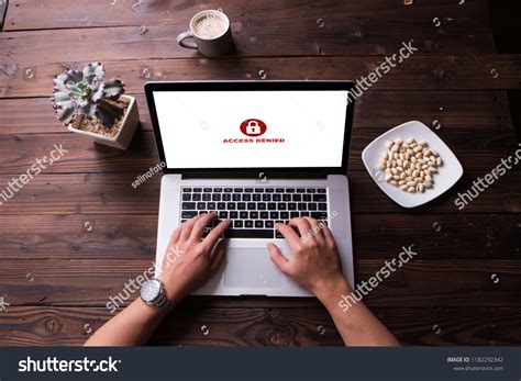 Top View Access Denied Protection Security Stock Photo Edit Now