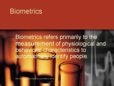 PPT Biometrics PowerPoint Presentation Free To Download Id Bc138 ZDc1Z
