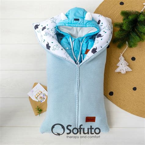 Конверт-трансформер зимний вязаный на молнии Sofuto Knite Origami ...