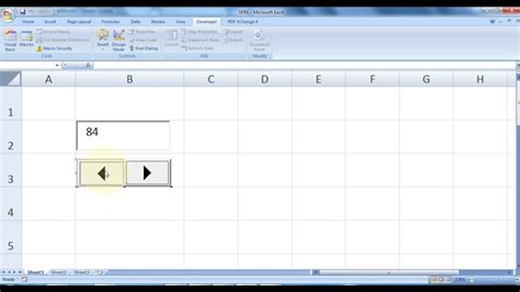 How To Create Spin Button In Vba Youtube