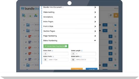 Paginate Documents — Bundledocs