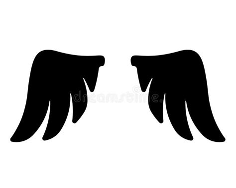 Angel Wings In Heaven Hawk Feather Wing Pattern Stock Vector Illustration Of Style Falcon