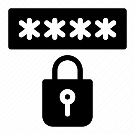 Password Passcode Security Lock Protection Secure Safety Icon