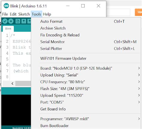 Alictronix Blink Led On Nodemcu Devkit Ver10 Esp8266 12e Lua Wifi
