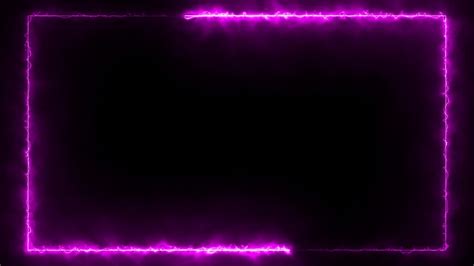 Abstract Animated Light Neon Effect Rectangle Frame Loop Background For Presentation 19834804