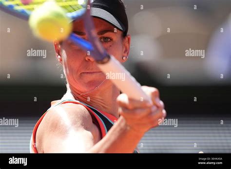 Anna Bondar Of Hungary Returns To Elina Svitolina Of Ukraine During