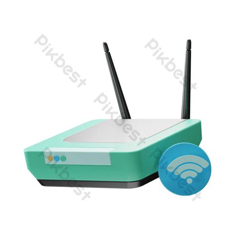 Router For Distributing The Wi Fi Signal With A Icon On Yellow Background Png Images Psd Free