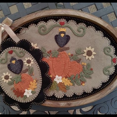 Fall Wool Applique Kits Etsy