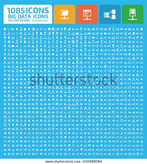 Database Icon Setclean Vector Stock Vector Royalty Free 650488084