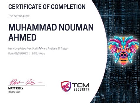 Muhammad Nouman Ahmed On Linkedin Practical Malware Analysis Triage Soc Cybersecurity