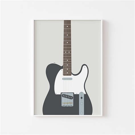 Telecaster Guitar Print Fender Electric Guitar Reverb Canada