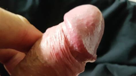 Self Teasing My Frenulum Leads To A Massive Spurting Cumshot