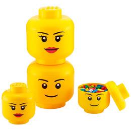 LEGO Storage Large Head Girl Images At Mighty Ape Australia