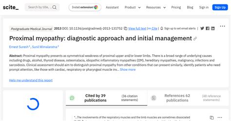 Proximal Myopathy Diagnostic Approach And Initial Management Scite