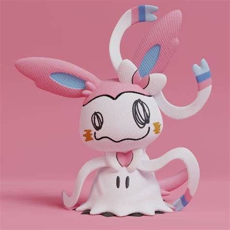 🐉 Pokemon Mimikyu Sylveon・ Stl File For ・cults
