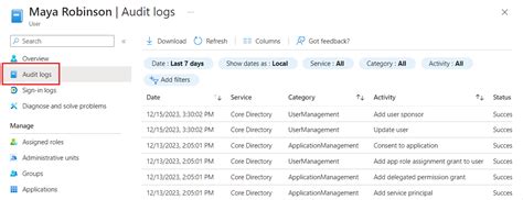 Auditing And Reporting A B2b Collaboration User Microsoft Entra External Id Microsoft Learn