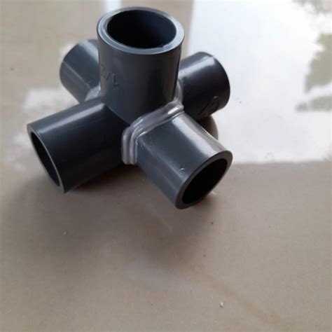 Jual Diskon Shopee Sambungan Konektor Fitting Tee Elbow Pipa Pvc 5 Way Arah 1 2 3 4 Inch 1 2