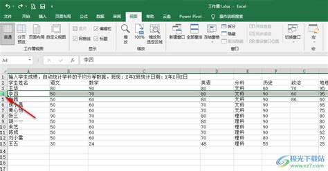 Excel表格怎么冻结前三行？ Excel表格冻结前三行的方法 极光下载站
