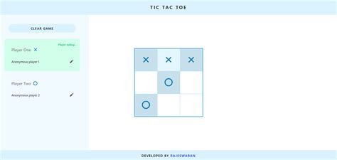 GitHub Rajezz Tic Tac Toe