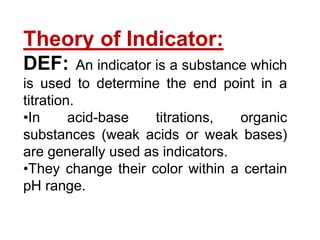 Theory Of Indicators Pptx
