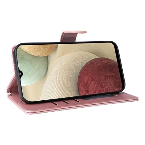 For Samsung Galaxy A M Diamond Lattice Leather Flip Phone Case Rose Gold Alexnld Com