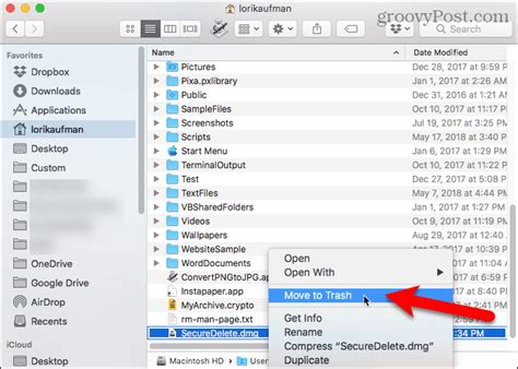 how to securely delete files on your mac