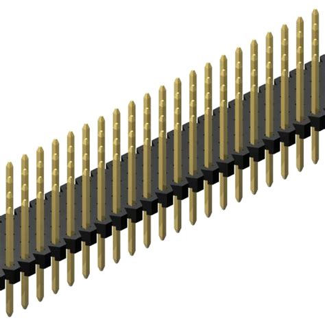 E Tec 2 00mm Pitch 4 Row Vertical Through Hole Header Pin Header 12mm Mating Pin Height