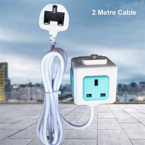 Mini Power Cube With USB Way Switched MagicCube M Extension Lead UK Sockets Compact