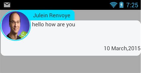How To Create Custom Bent Layout With Imageview And Text Android