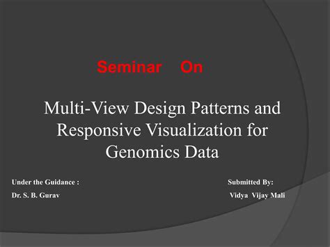 Multi View Design Patterns And Responsive Visualization For Genomics