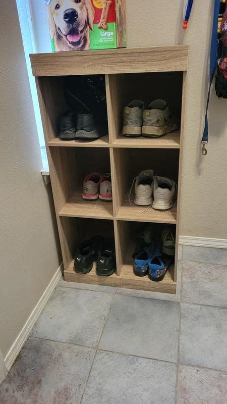 Honey Can Do Stackable 6 Cube Shelf Organizer With Anti Tip Hardware