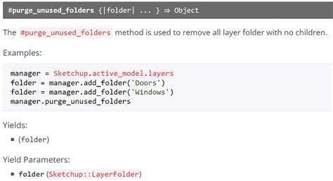 Layers Purgeunusedfolders Folder ⇒ Object And Other Pranks Ruby Api