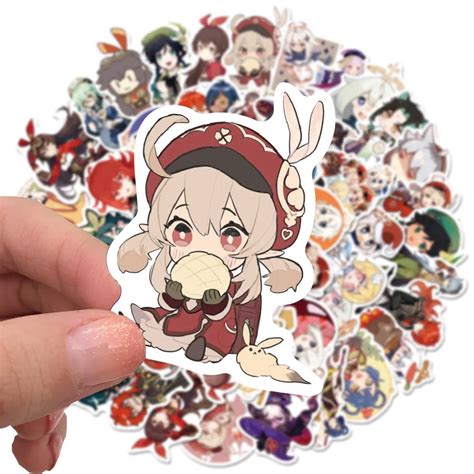 New Sexy Anime Game Genshin Impact Stickers Graffiti Para Laptop Luggage Skateboard Guitar